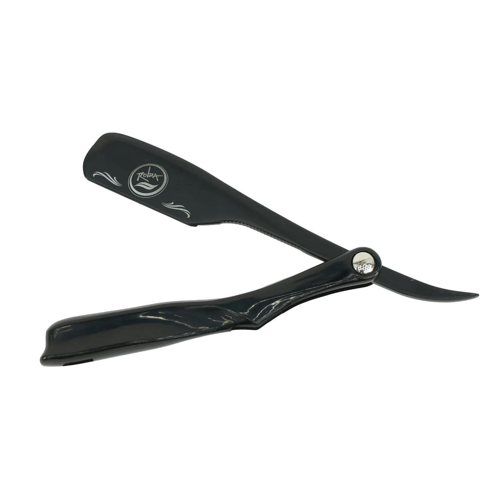 ROLDA PROFESSIONAL STEEL STRAIGHT RAZOR - BLACK (222420) – American ...